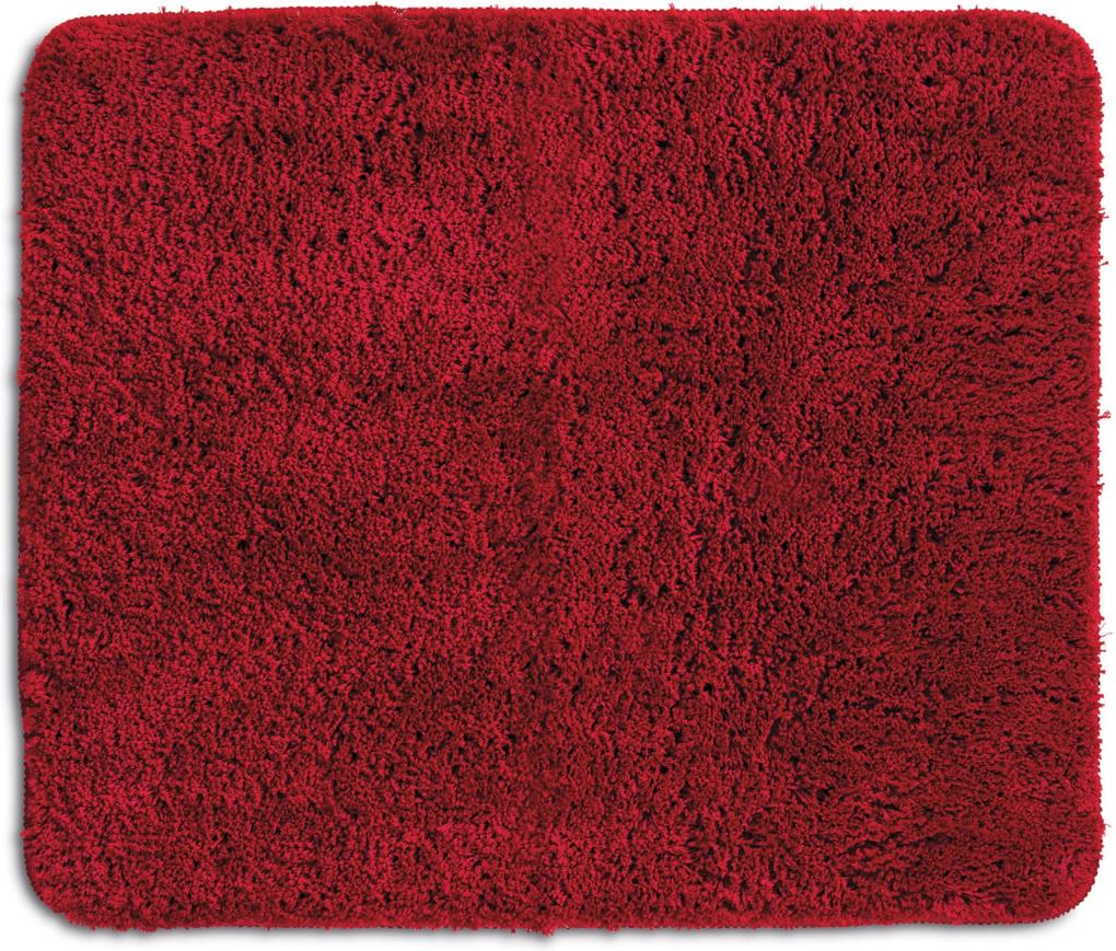 Koupelnová předložka LIVANA 100% polyester 80x50cm červená (KL-20688) KELA