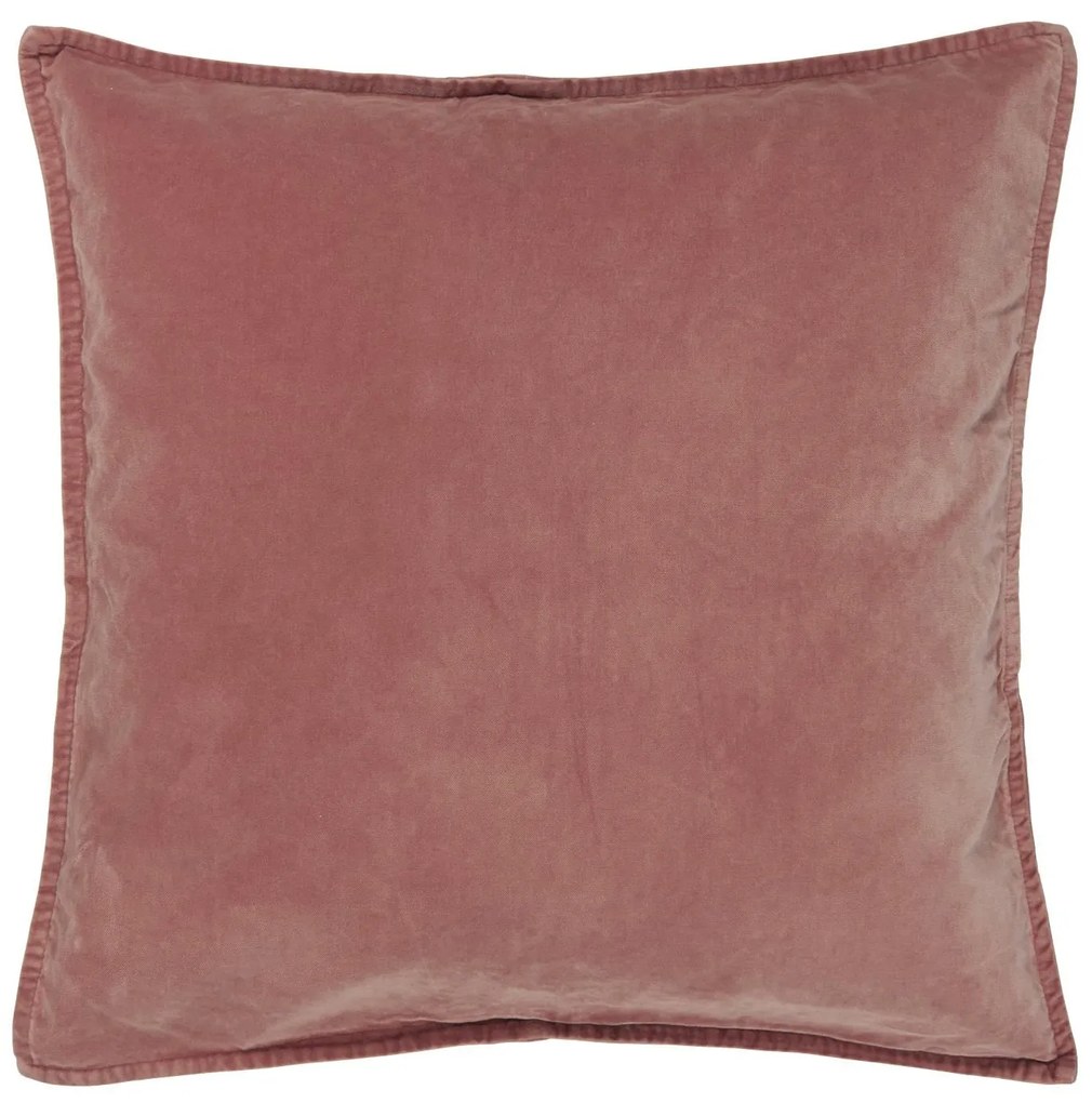 IB LAURSEN Sametový povlak na polštář Faded Rose 52×52 cm, růžová barva, textil