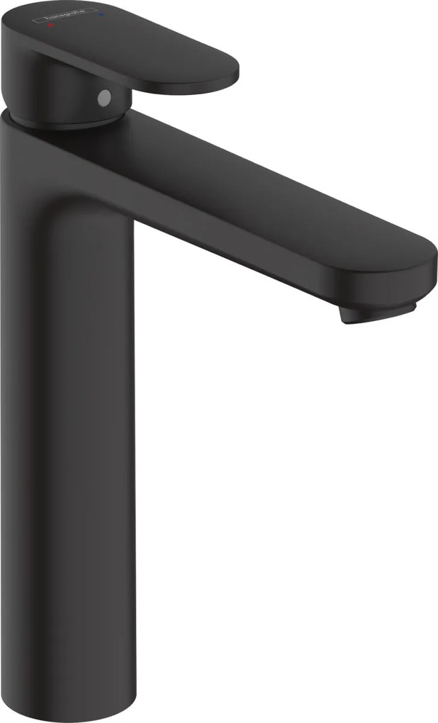 Hansgrohe Vernis Blend, vysoká umyvadlová baterie 190 bez odtokové soupravy, EcoSmart, černá matná, 71552670