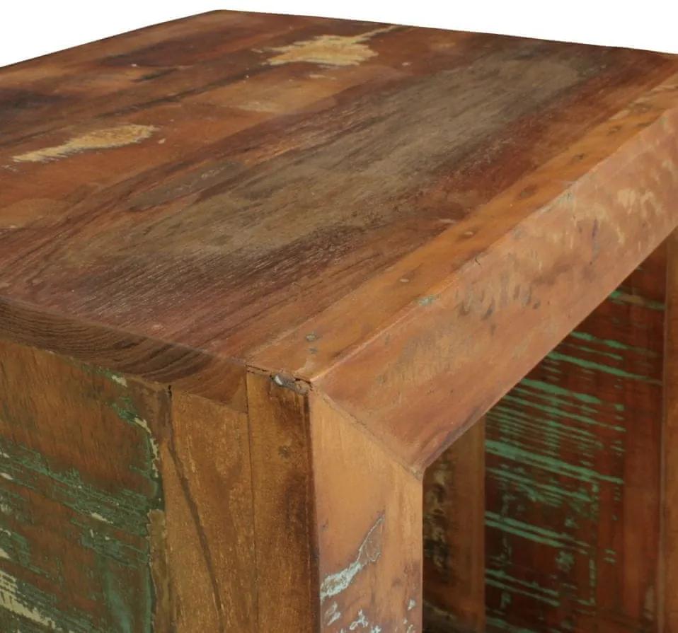 Bruxxi Odkládací stolek z recyklovaného dřeva Kalkutta, 45 cm, mango