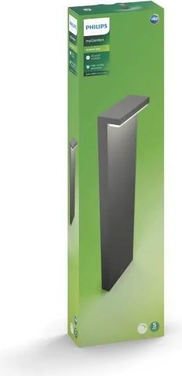 PH 16486/93/P0 LED Venkovní sloupkové svítidlo Philips Bustan 16486/93/P0 antracitové velké 2700K - PHILIPS (915005378601)