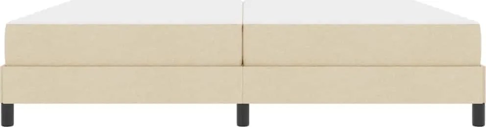 Postel s boxspringem Krémová 200 x 200 cm textil 3398519