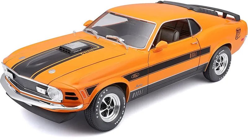 Maisto ford mustang mach 1 1970 1:18 oranžová