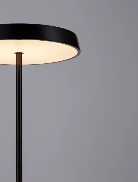 LED černá stojací lampa Vetro