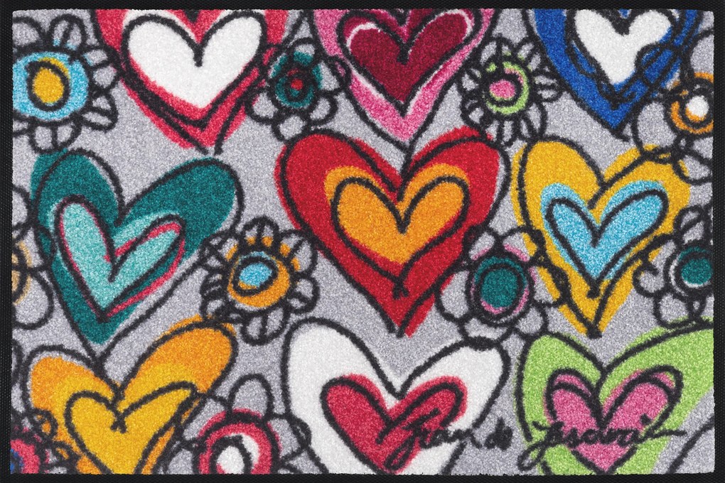 XXXLutz DVEŘNÍ ROHOŽKA, 40/60 cm šedá wash+dry - Online Only koberce & rohožky - 004336037351