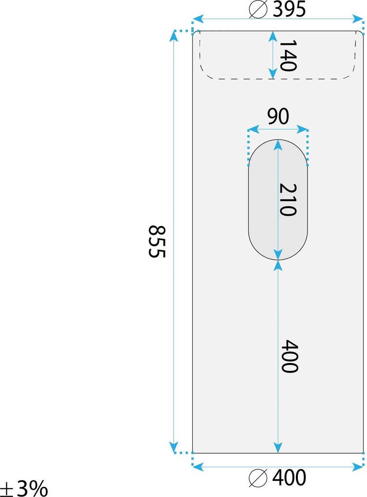 Rea Rossana, volně stojící umyvadlo 395×395×855 mm, hnědá matná, REA-U0605