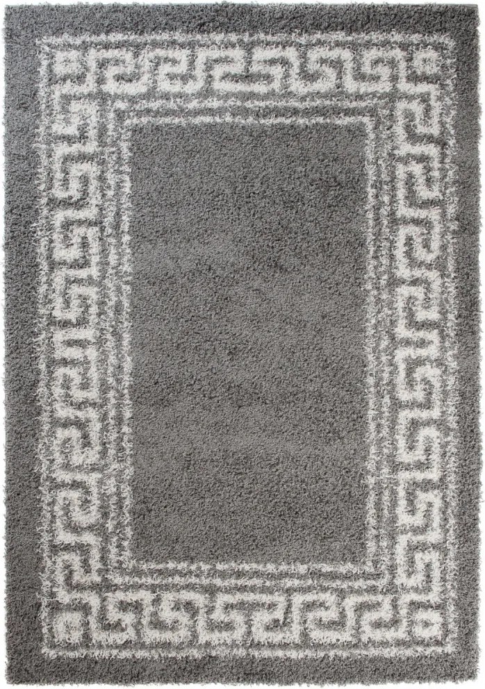 Kusový koberec Shaggy Greece šedý, Velikosti 80x150cm