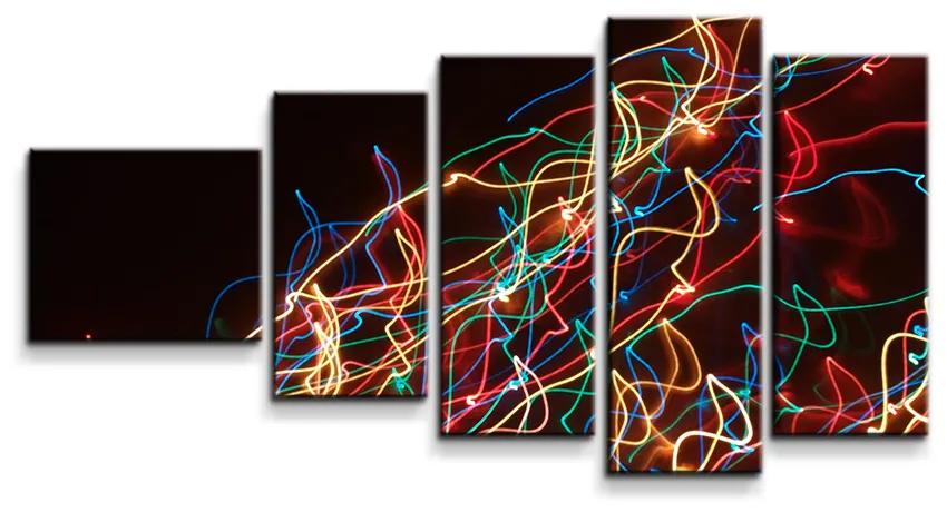 Sablio Obraz - 5-dílný Světelný efekt - 100x60 cm