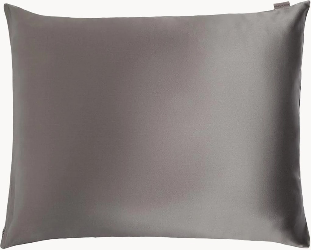 Hedvábný povlak na polštář Charcoal