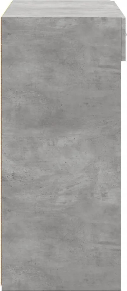 Příborník betonově šedý 80 x 42,5 x 93 cm kompozitní dřevo 3281479