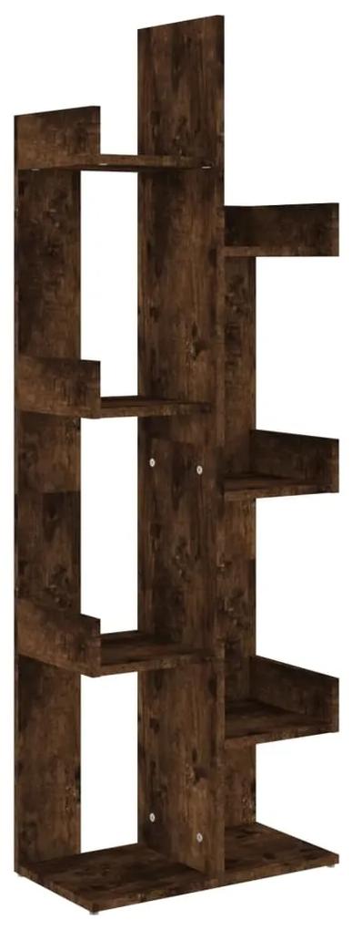Knihovna 48 x 25,5 x 140 cm kouřový dub kompozitní dřevo - Default Title