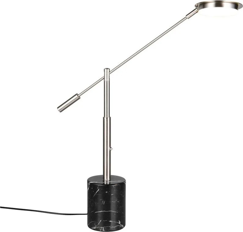 Černá/ve stříbrné barvě LED stolní lampa (výška 65 cm) Fiore – Trio Select