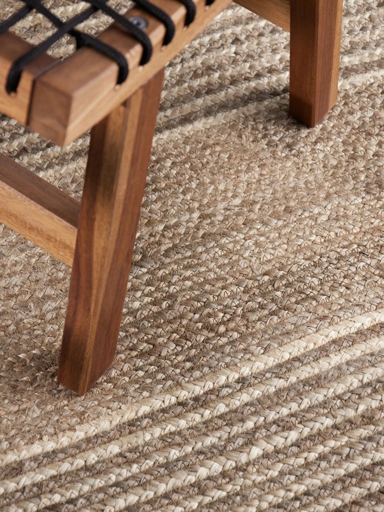 Hanse Home, Běhoun Juno 106329 Natural White Brown, 80x200, hnědá, chodba / předsíň