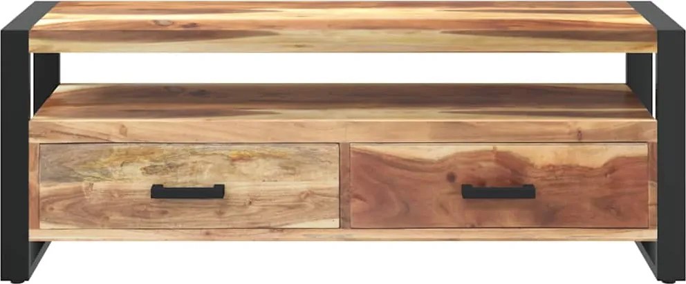 TV stolek 120x35x45 cm masiv s medovou povrchovou úpravou 321551