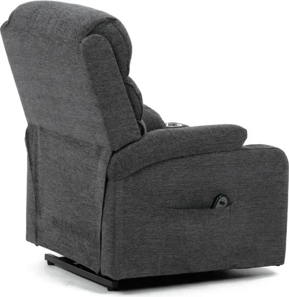 Polohovací křeslo šedé, elektrické TV-S8348 GREY2