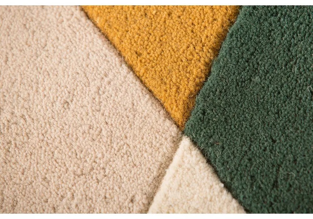 Flair Rugs, Ručně všívaný kusový koberec Illusion Prism Green/Multi kruh, 160x160 (průměr) kruh, vícebarevná, ložnice
