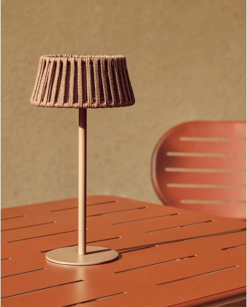 LED stolní /přenosné solární venkovní svítidlo (výška 30 cm) Aldet – Kave Home