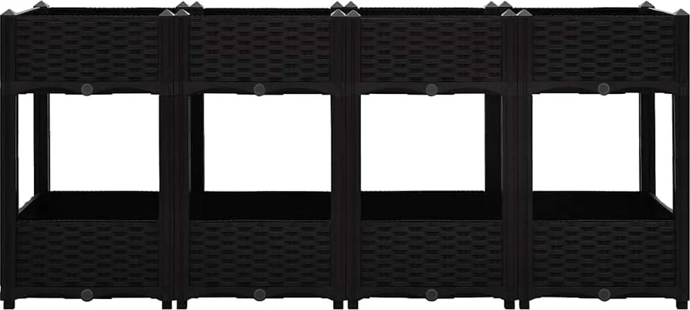 Vyvýšený záhon 160 x 40 x 71 cm polypropylen 316537