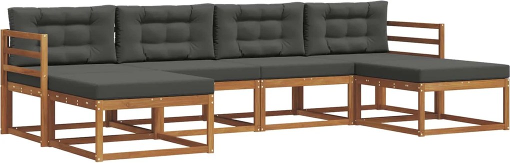 Venkovní pohovková souprava 6 ks Přirozená a Anthracitová 3367950