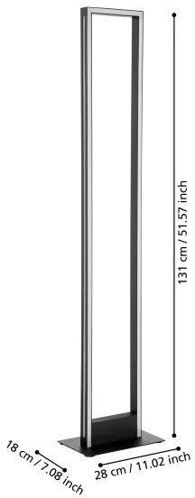 Eglo 99683 - LED Stmívatelná stojací lampa SALVILANAS-Z LED/33W/230V 2700-6500K