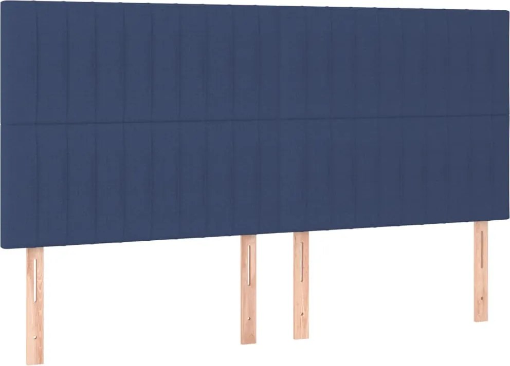 Box spring postel s matrací modrá 160x200 cm textil 3136771