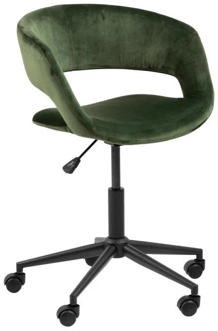 Kancelářská židle Egar IX Forest green Microfiber
