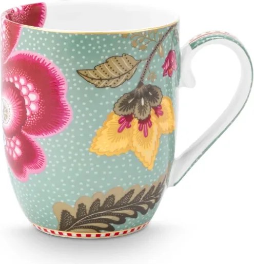Pip Studio Blooming Tales hrneček 180ml, modrý (Malý květinový hrnek )