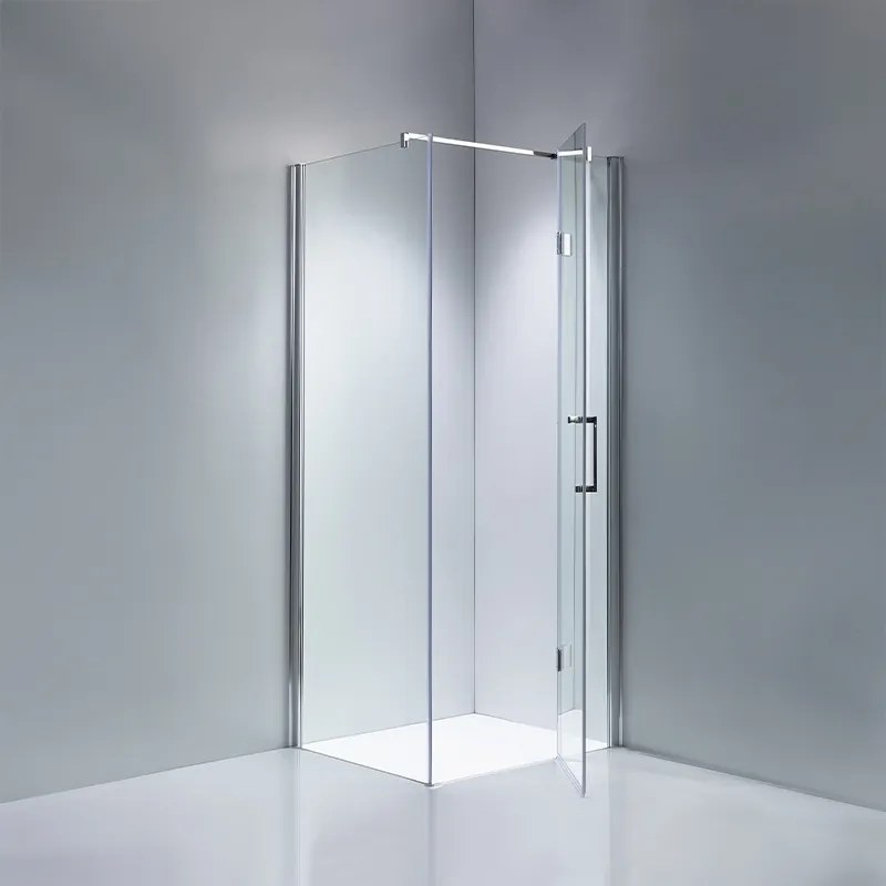 BPS-koupelny Čtvercový sprchový kout HYD-SK1390B 90x90 chrom/transparent - bez vaničky