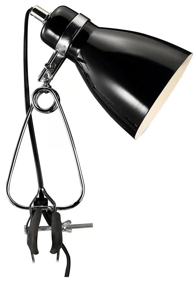 Nordlux - Stolní lampa s klipem CYCLONE 1xE14/15W/230V černá
