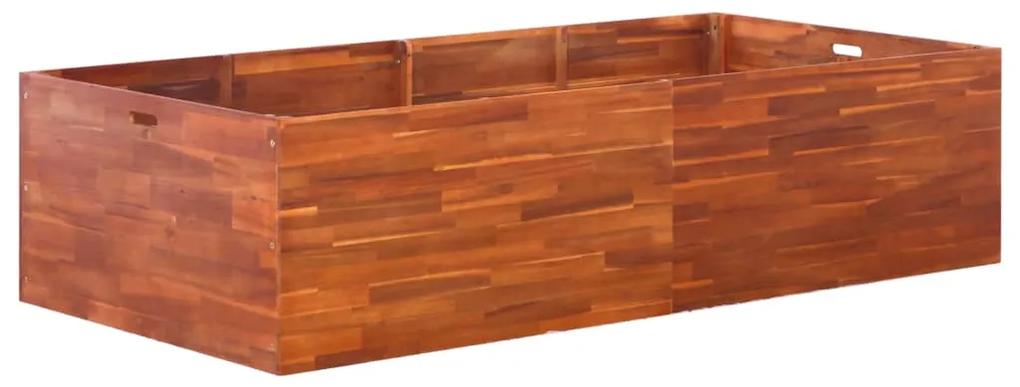 Vyvýšený truhlík akáciové dřevo 200 x 100 x 50 cm - Default Title