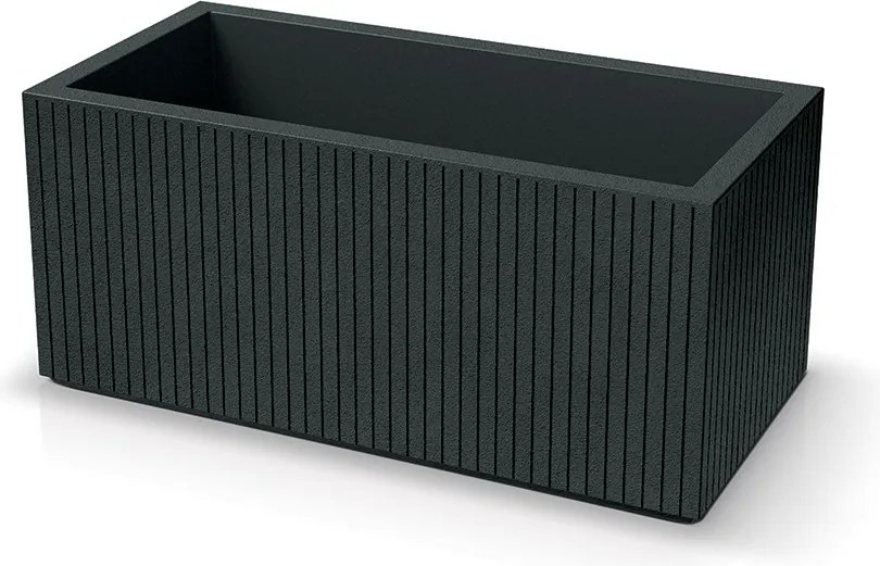Plastový květináč COROS CASE 80 cm tmavě šedý