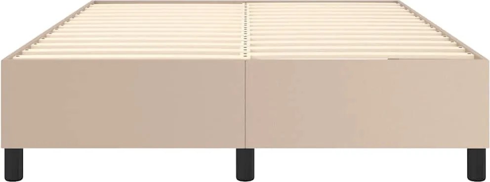 Rám postele s boxspringem cappuccino 140x190 cm umělá kůže 3121046