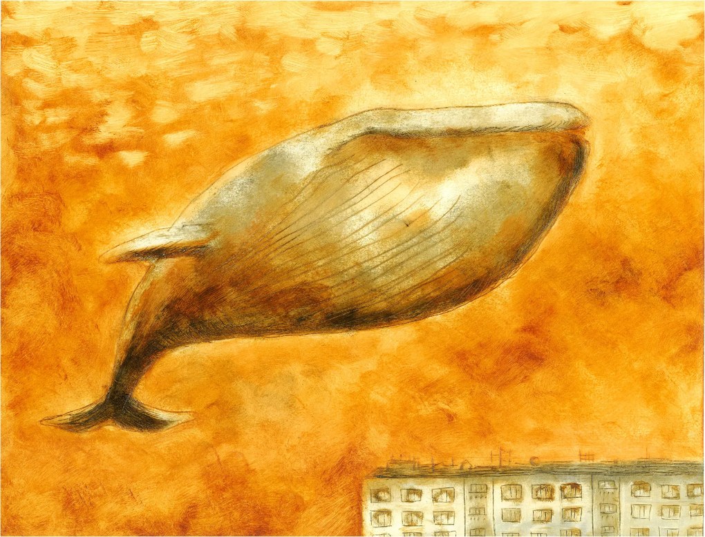 Martina Trchová | Velryba Rám: Černý, Velikost: 20 x 30 cm