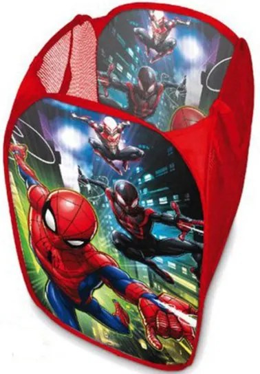 ELI Koš na hračky Spiderman / úložný koš Spiderman Pop-up