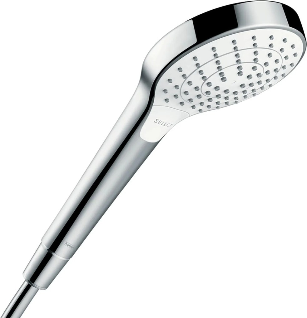 Hansgrohe Ruční sprcha Croma Select S Vario, 3 proudy, bílá/chrom, pr. 110 mm