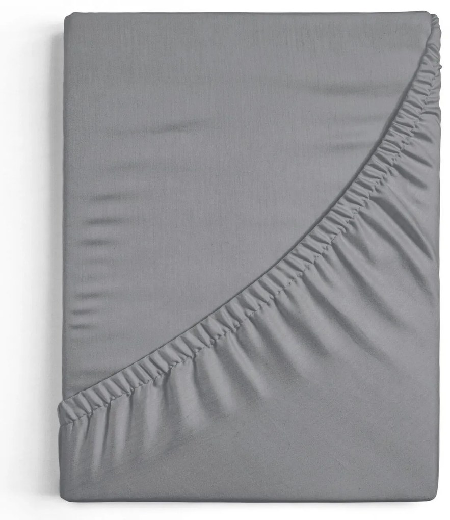 JERSEY PROSTĚRADLO JERS4 200X220 CM, VÝŠKA 30 CM ŠEDÉ