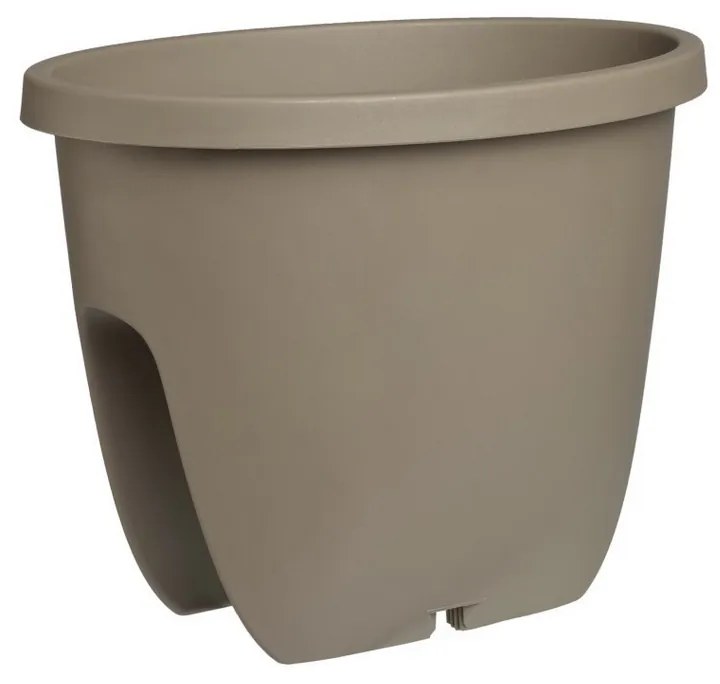 Gardenico Balkónový květináč na zábradlí Balconia  OVI taupe, pr. 30 cm