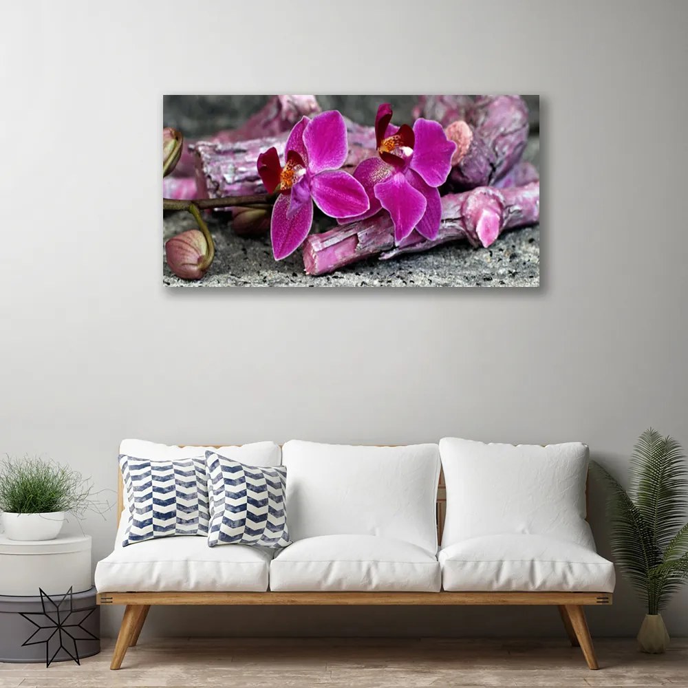 Obraz na plátně Dříví Květiny Rostlina Příroda 120x60 cm