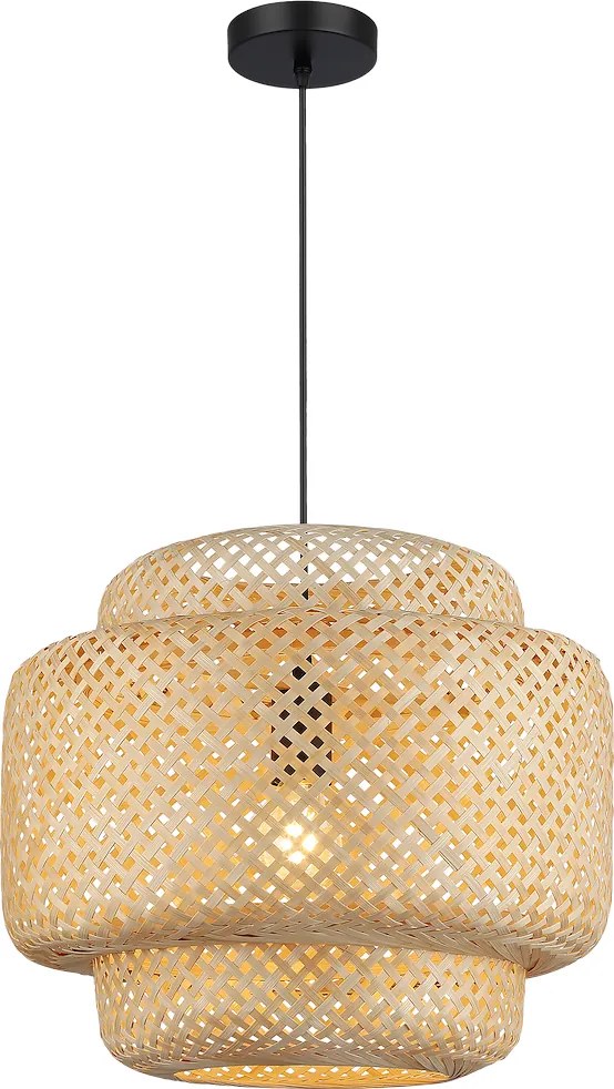 Závěsné svítidlo Hestia, 1x bambusové stínítko, (fi 40 cm), b