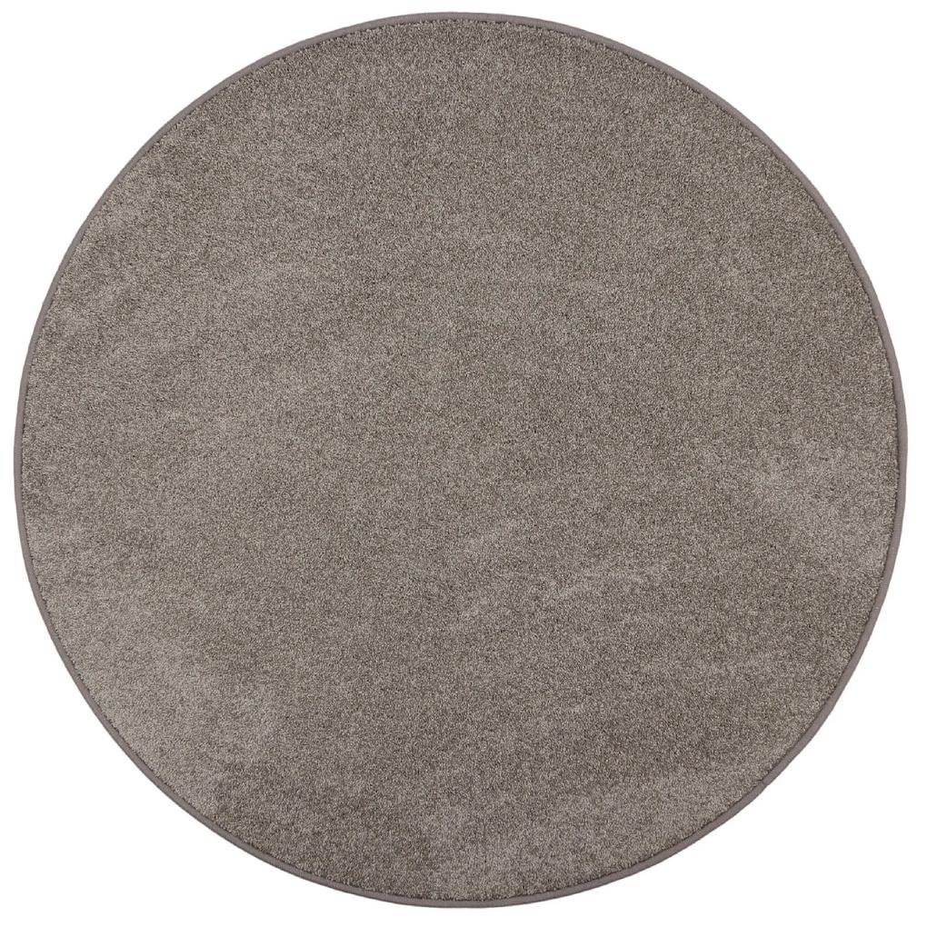 Vopi koberce Kusový koberec Capri béžový kruh - 100x100 (průměr) kruh cm