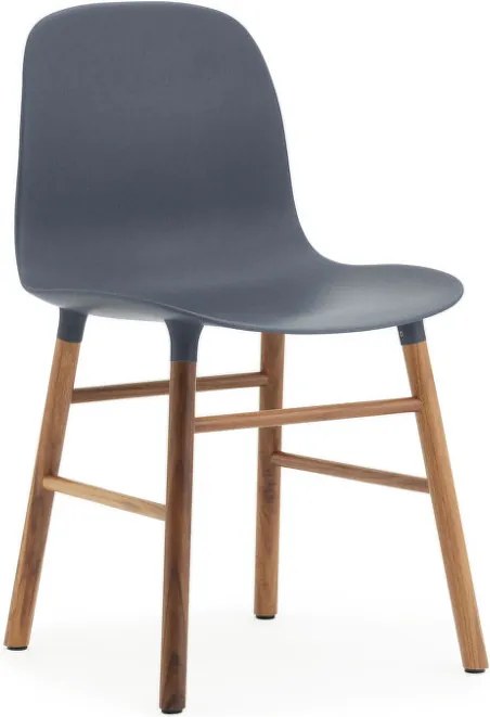 Normann Copenhagen Židle Form, blue/walnut
