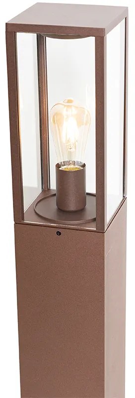 Průmyslová venkovní stojací lampa rezavě hnědá 80 cm IP44 - Charlois