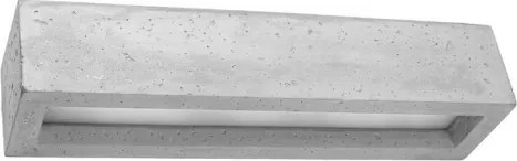 Nástěnné svítidlo SOLLUX Vega 50 E27 2x60W bez zdroje beton/sklo SL.0993