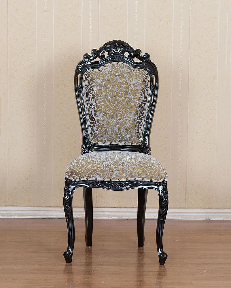 Retro černá barokní židle