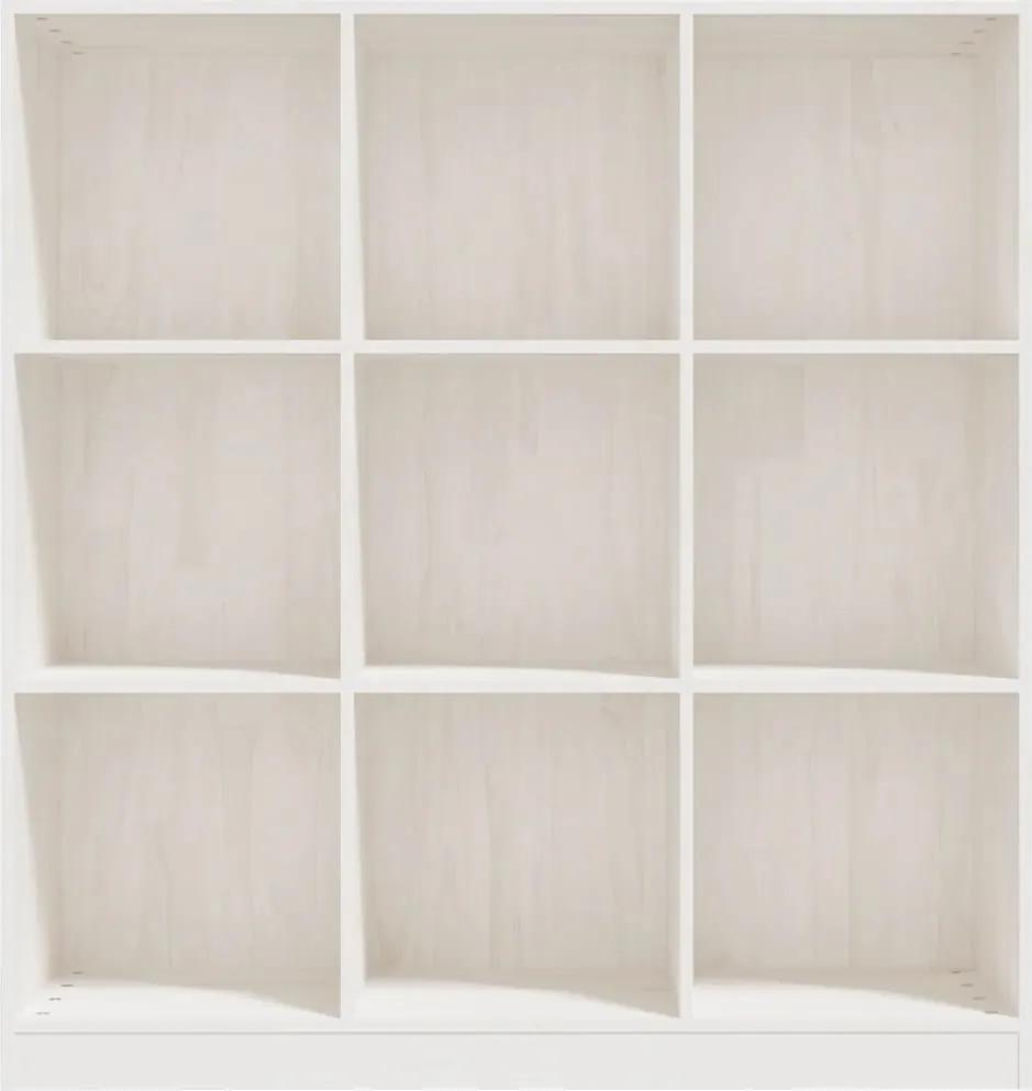 vidaXL Knihovna / dělicí stěna 104x33,5x110 cm masivní borovice [809973] Barva: Černá