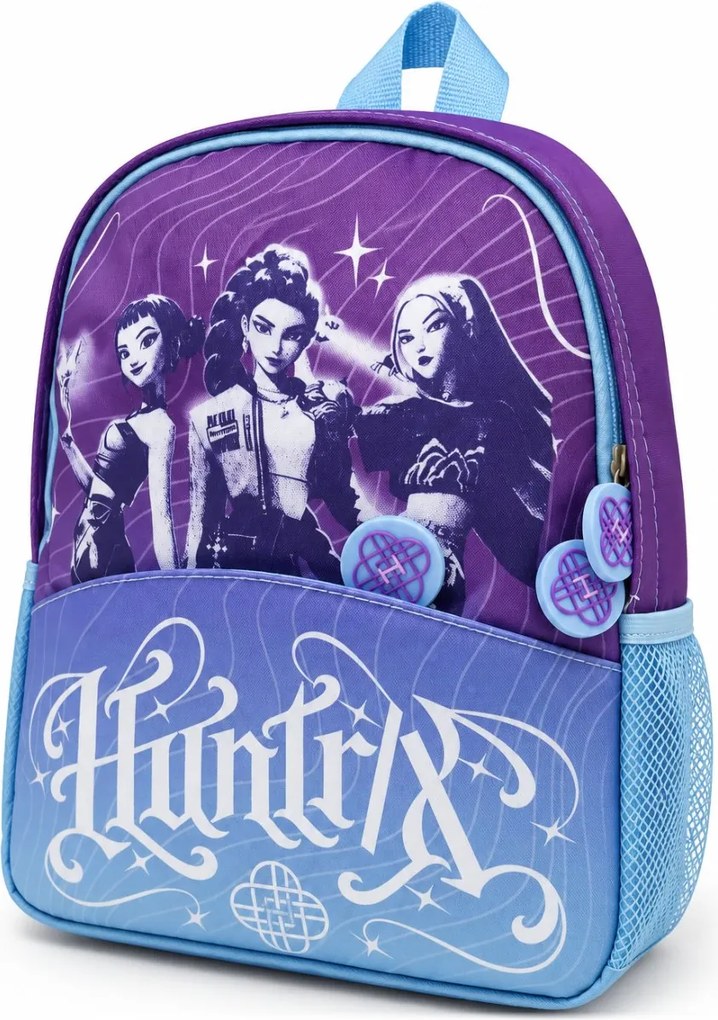 Dětský batoh KPop Demon Hunters – HUNTR/X - motiv Purple Stars - 7L