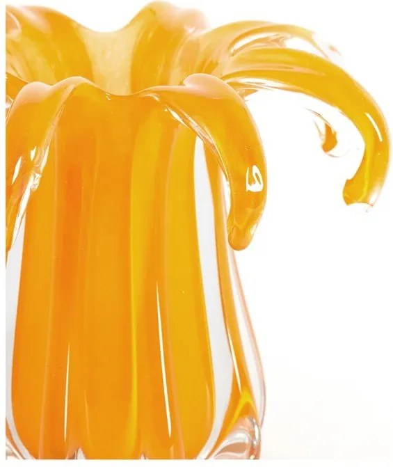 Oranžová skleněná váza (výška 17 cm) Avenia – Light & Living