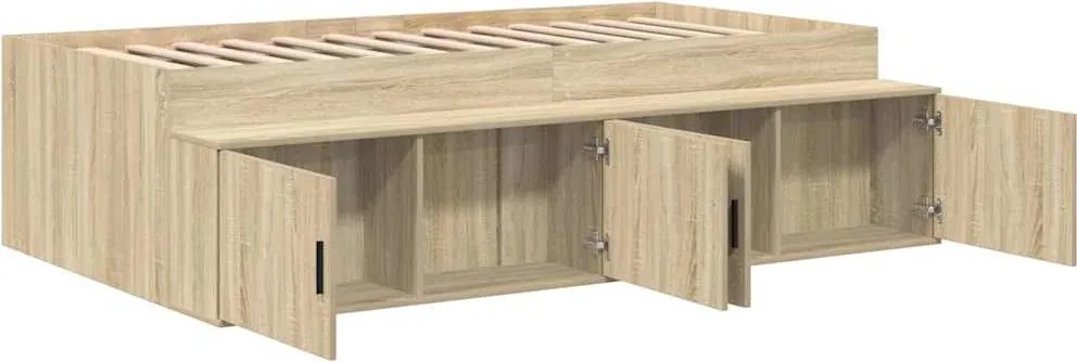 Rám postele se zásuvkou Sonoma dub 80 x 200 cm Kompozitní dřevo 3335199