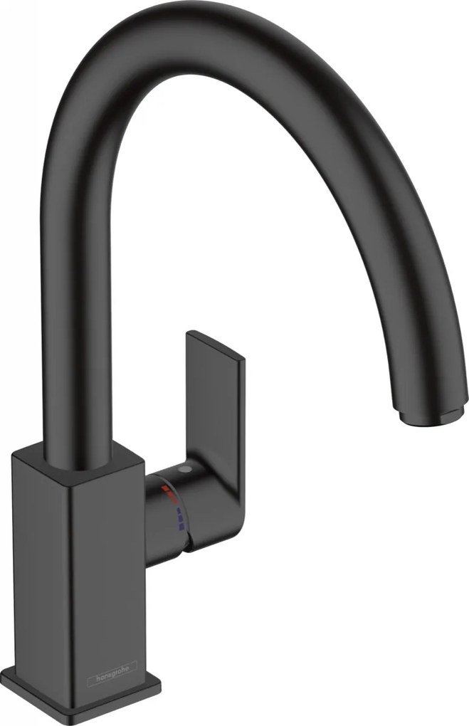Hansgrohe Vernis Shape M35, stojánková dřezová baterie, černá matná, 71871670