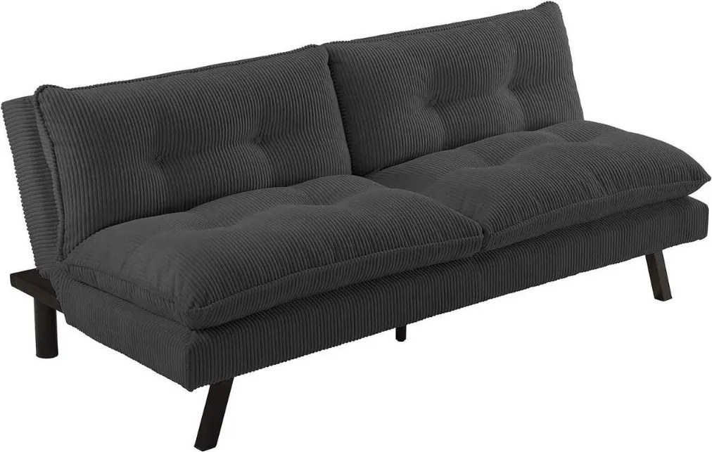 Designová rozkládací pohovka Yehudah 190 cm šedý manšestr